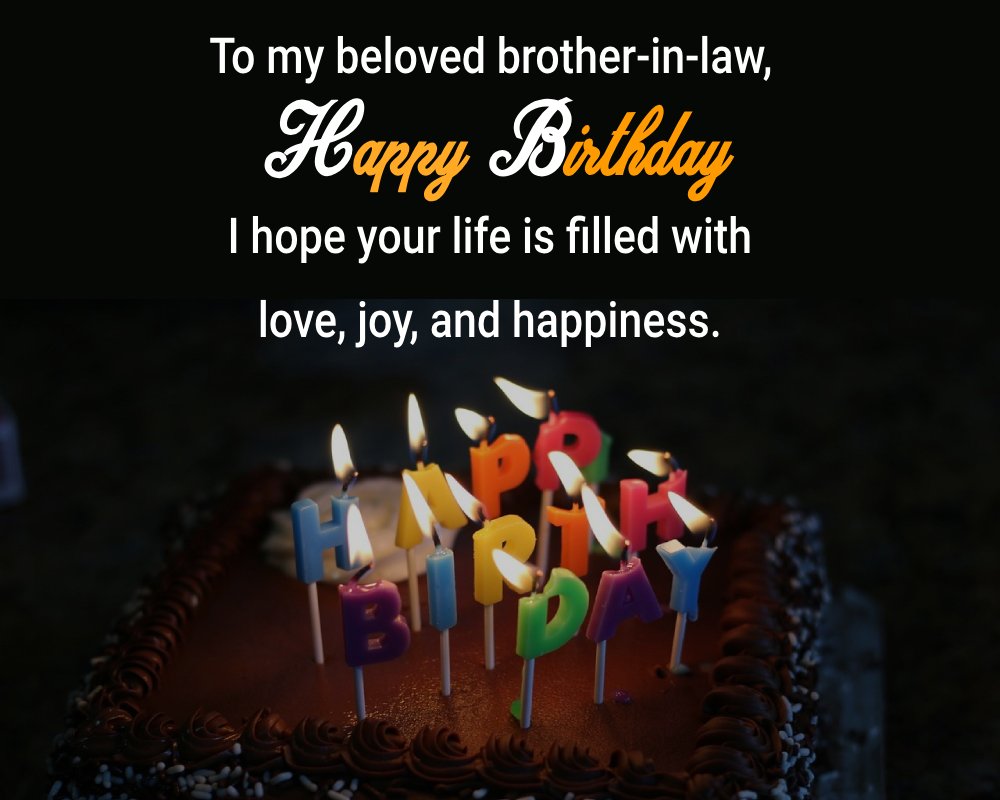 To My Beloved Brother in law Happy Birthday I Hope Your Life Is