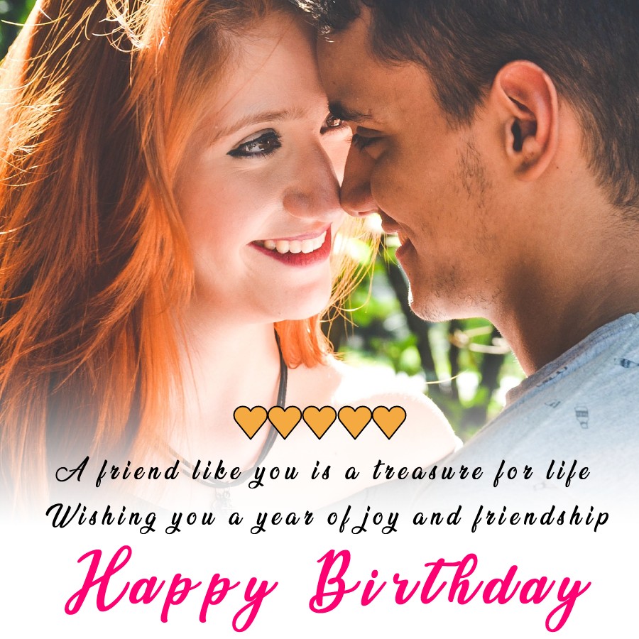 A Friend Like You Is A Treasure For Life Wishing You A Year Of Joy And 