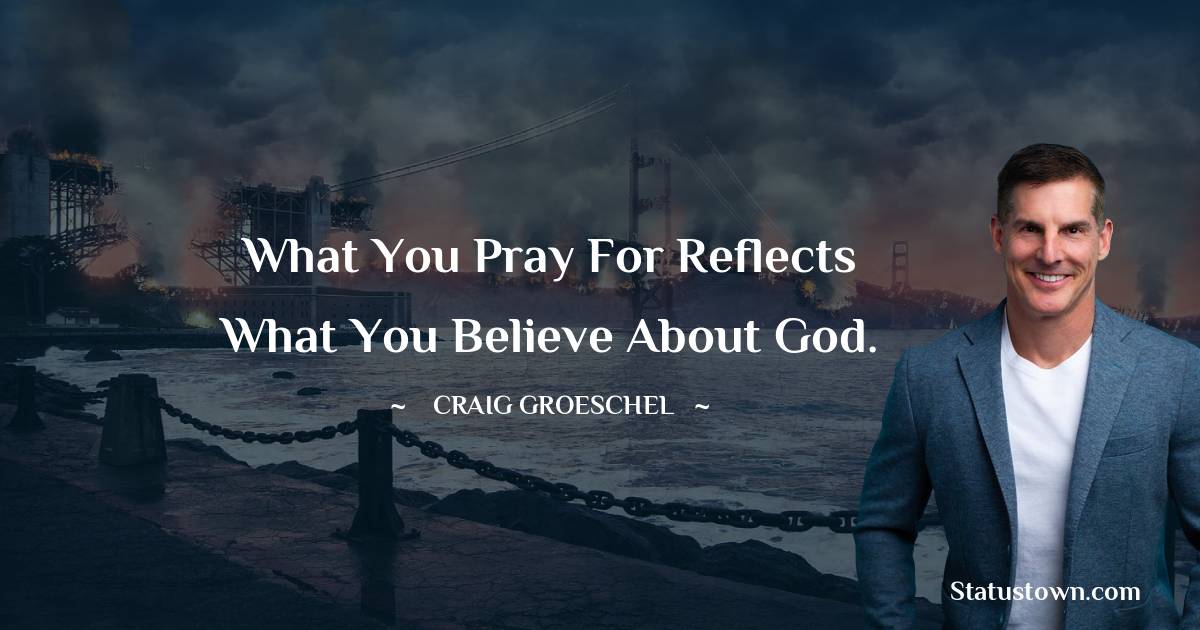 What you pray for reflects what you believe about God.