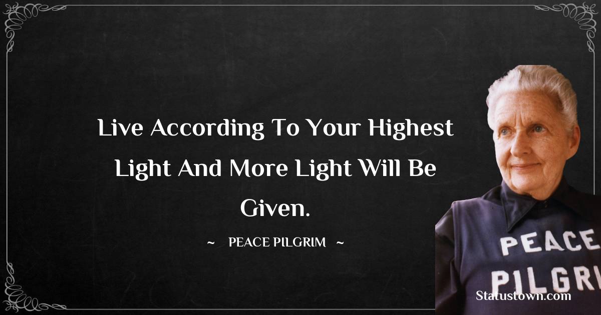 20+ Best Peace Pilgrim Quotes