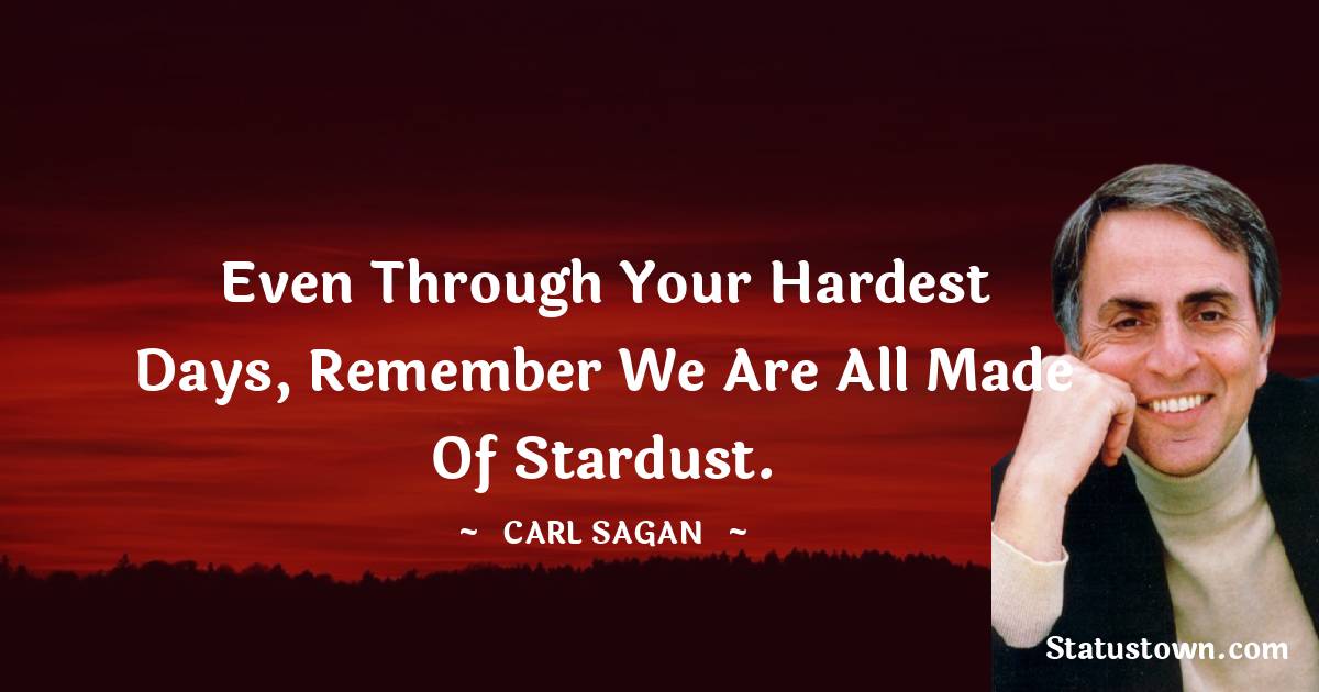 Even Through Your Hardest Days Remember We Are All Made Of Stardust Even Through Your Hardest Days Remember We Are All Made Of Stardust