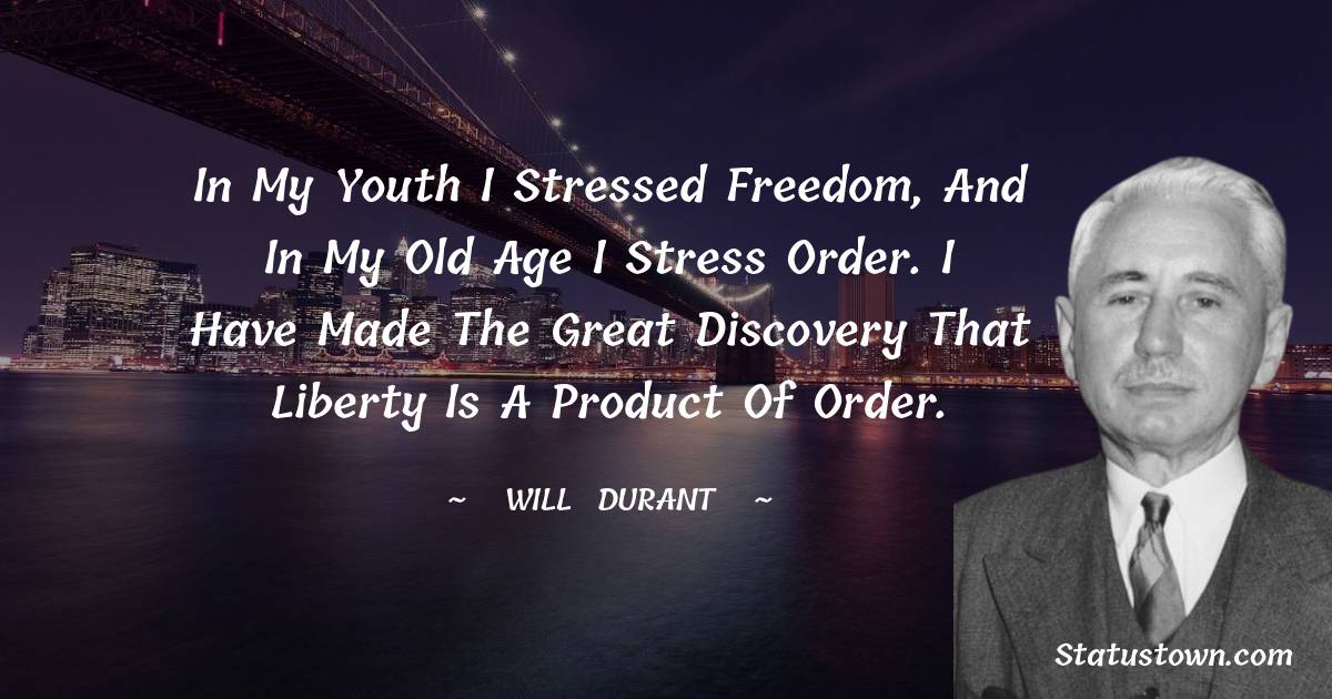 Will Durant Quotes, Thoughts and image